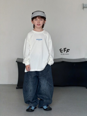 EFF尔菲梵实体店品质青少年潮牌大男孩儿童秋款韩版洋气长袖t恤帅