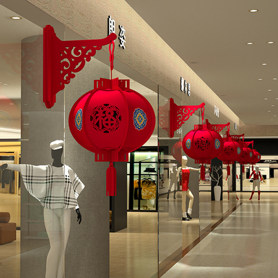 兔年2023别墅古风灯笼