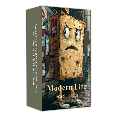 原创Modern Life Oracle现代生活神谕天地盖12×7cm47张英文卡牌