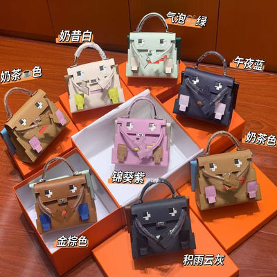 kellydoll限量蜜蜡手缝凯莉包