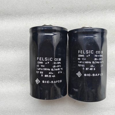 法国SIC-SAFCO FELSIC CO38系列 63v 22000uf 螺丝脚电容 1对价