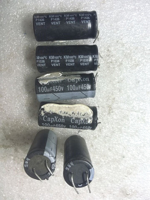 台湾CapXon丰宾 450v 100uf 立式高压电解电容