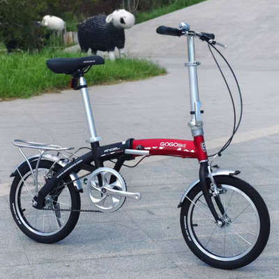 GOGOBIKE折叠自行车成人休闲通勤户外轻便折叠车16寸学生车