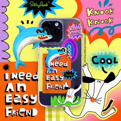 艺术家原创双层插画手机壳