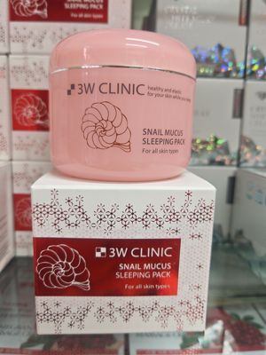 韩国多多3w clinic蜗牛睡眠面膜100ml保湿修复免洗