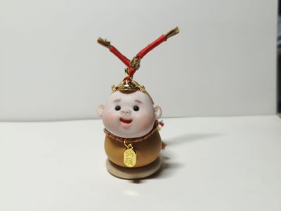 软陶葫芦娃娃个性文创摆件小财神葫芦娃娃招财桌面摆件车内摆件