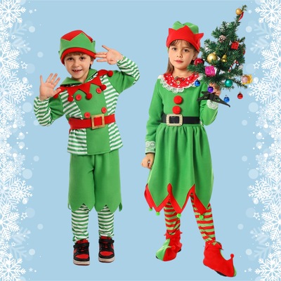 圣诞节cosplay服装儿童演出服