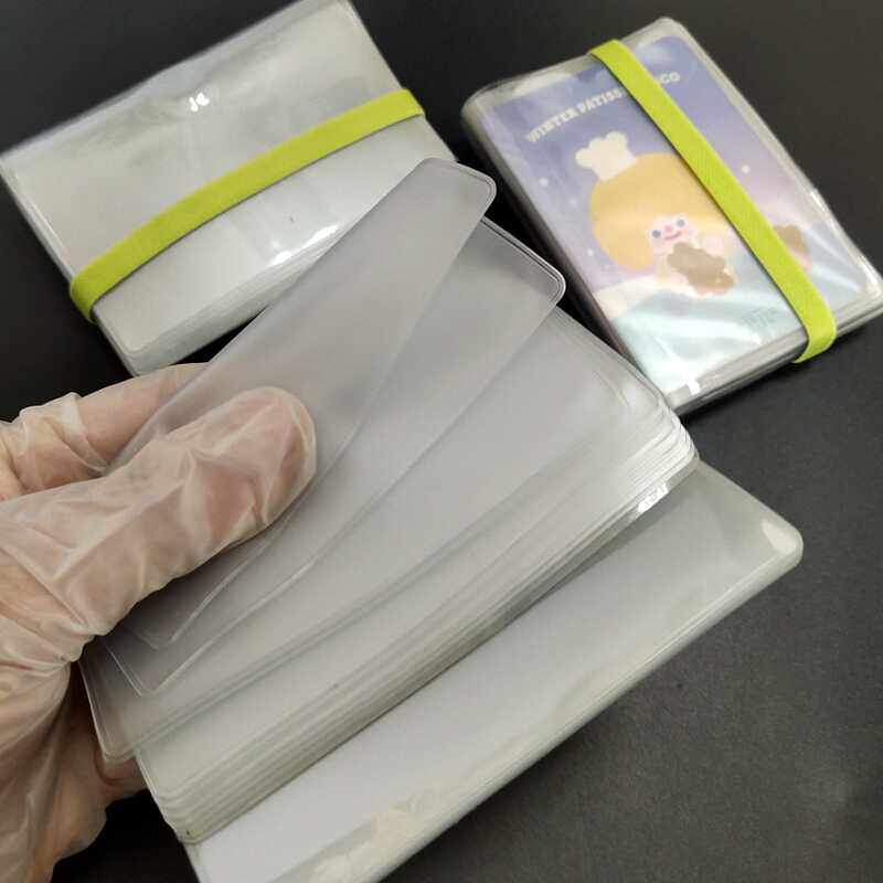 手工DIY布艺、皮革卡包内插卡片收纳透明PVC卡册20页银行卡插页