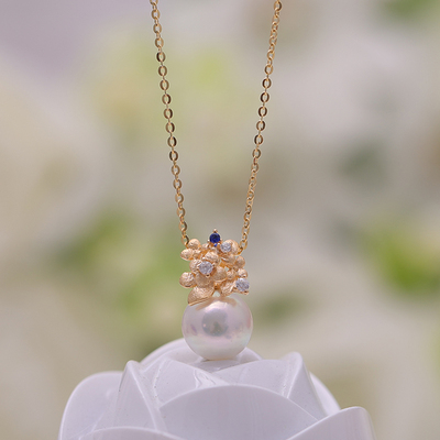 s925纯银日韩版时尚小花朵吊坠