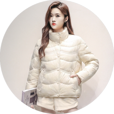 正品潮牌高端轻薄短款羽绒服女2026冬季立领单排扣小个子鸭绒外套