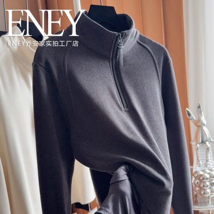 双面绒~抓绒骑车服高品澳绒保暖立领卫衣秋冬打底显瘦运动上衣潮