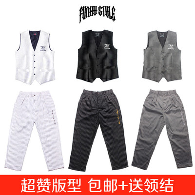 少儿童西裤马甲两件套装机械舞