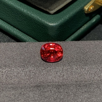 超精品2.09克拉天然无烧鸽血红宝石裸石