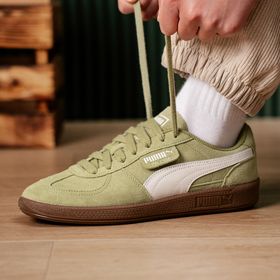 彪马男鞋女鞋情侣鞋官方正品Palermo绿色休闲鞋2026春季新款板鞋