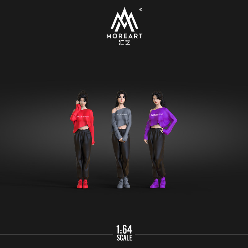 TimeMicro1:64尼桑Gtr r32开盖限量版车模树脂小人微缩人偶配场景_虎窝淘
