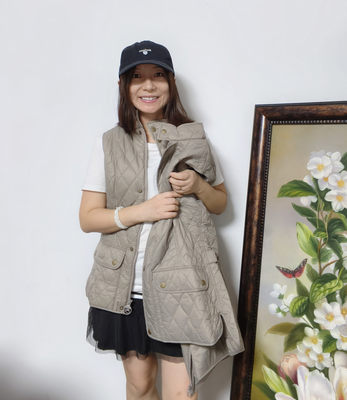 上海现货英国barbour无蜡菱格棉服女士马甲春秋背心绗缝马甲