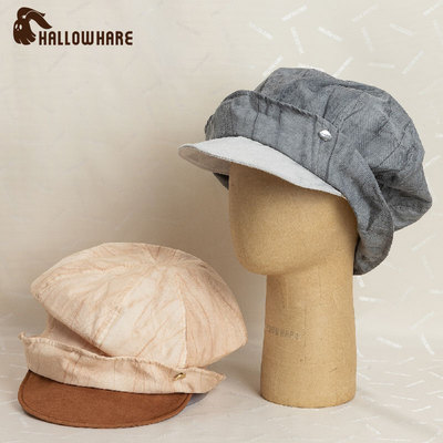 HallowHare画染双檐渔夫帽