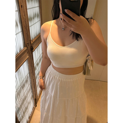 铅笔小鑫大码女装美背吊带 U型 自带胸垫吊带美背