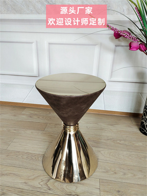 意大利奢风客厅样板房沙发角几