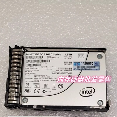 HP Gen9 Gen10固态硬盘 804631-B21 805383-001 1.6T SATA SSD MU