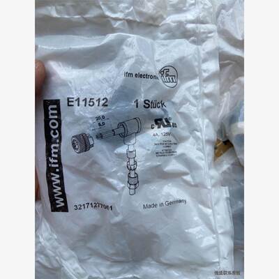 非实价议价议价易福门E11512传感器连接器，四针压接，M12，数量8
