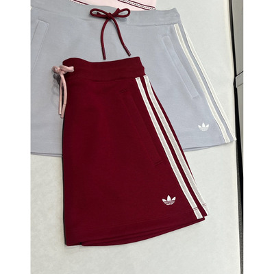 Adidas三叶草26年夏季女款经典款运动短裙A字裙带打底裤LF4636