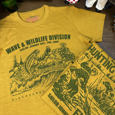 SJ短袖美式复古男女竹节棉T恤