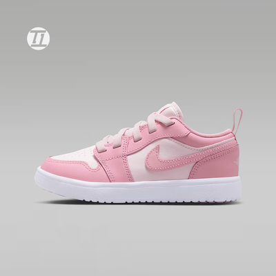 耐克儿童低帮白粉篮球鞋