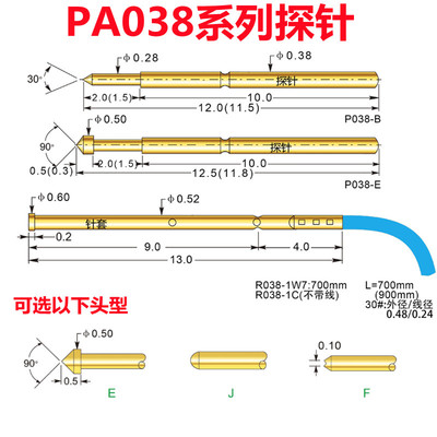 PCB光板细针华荣探针0000#尖头针