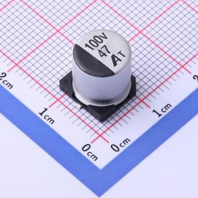 GVT2A476M1010CNVC 贴片型铝电解电容 47uF ±20% 100V SMD,D10xL