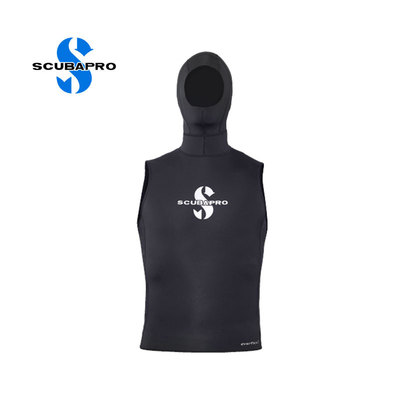SCUBAPRO头套背心保暖潜水服 EVERFLEX HOODED VEST 2MM