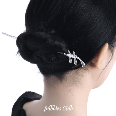 发簪铜镀白金新中式二胡琴头