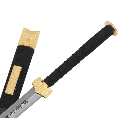 龙泉宝剑镀金乾罡汉剑张叶胜作品