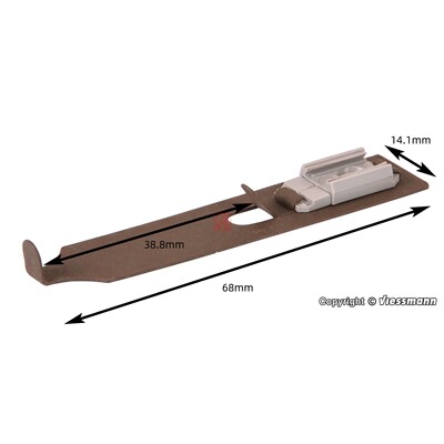 久安铁道1:87HO VIESSMANN 4189 接触网立柱安装基座 一盒10个