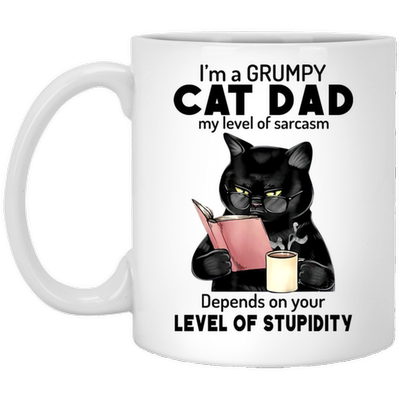 陶瓷猫咪父亲节生日礼物马克杯子