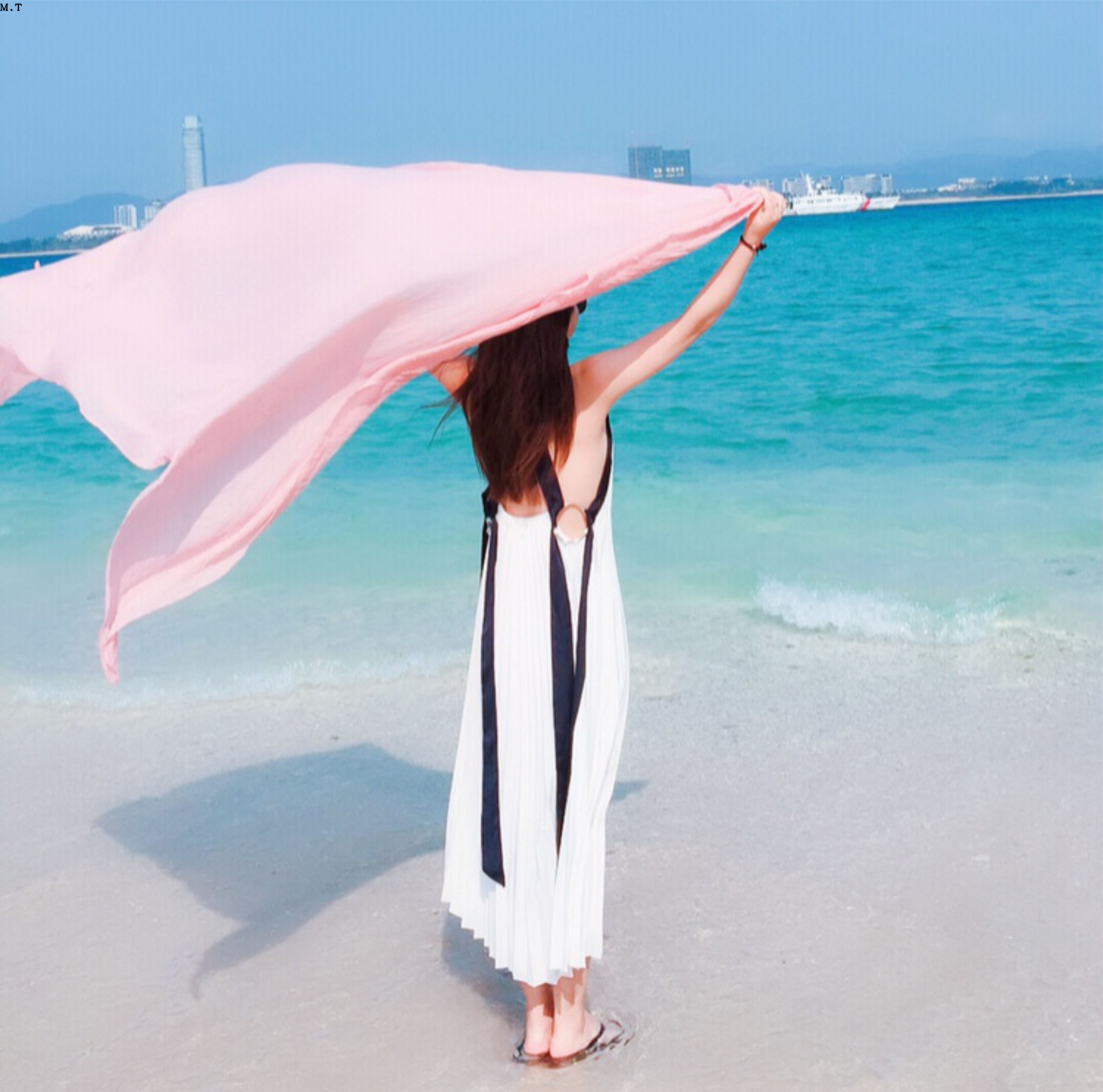 连衣裙女 2026春夏新款 现货海边度假宽松长裙沙滩裙 裙子