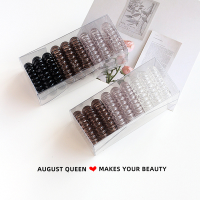 2025年新款发绳女扎头简约气质头绳无痕电话线发圈高弹力皮筋头饰