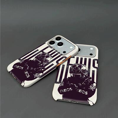 F1汉密尔顿硬壳磨砂磁吸手机壳适用苹果iphone17promax华为OPPOFINDX9PROFINDX8PRO三星S25PLUSMATE70PRO+