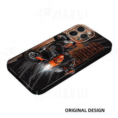 哈雷摩托骑手磨砂磁吸手机壳大孔亮面硬壳适用苹果iphone18promax华为PURAXVIEW红米NOTE14PROPLUS荣耀MAGIC5