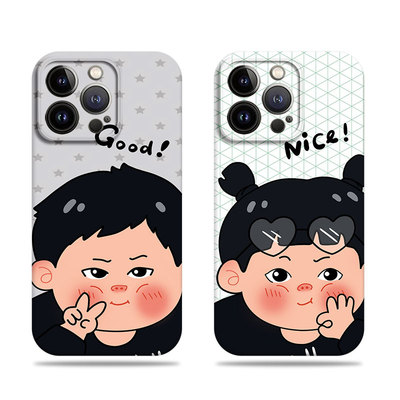 苹果17promax比耶胖胖男女菲林情侣手机壳适用苹果华为IQOO13NOVA12PRO三星S24PLUSIQOO12PRO畅玩70PLUS