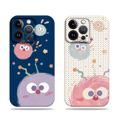 苹果17promax三只煤球菲林情侣手机壳适用苹果华为OPPOA97小米CIVI5PRONOVA14PRO荣耀GTPROIQOOZ10TURBO