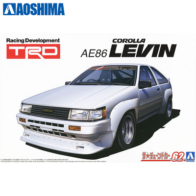 文华 青岛社模型 1/24丰田TRD AE86 卡罗拉 LEVIN 汽车 20092
