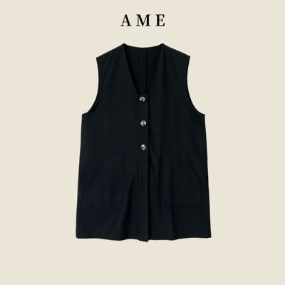 AME返璞马甲丝麻返璞时髦