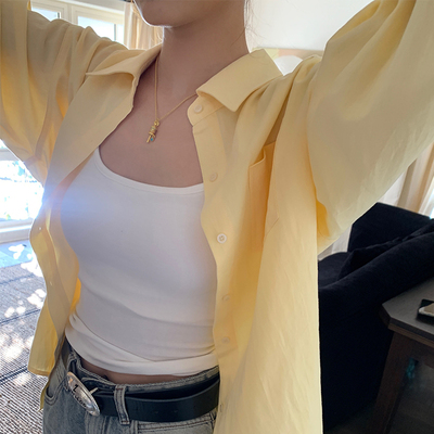 多巴胺长袖衬衫女士外套