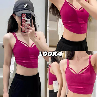 StrappyRibbedTank瑜伽背心