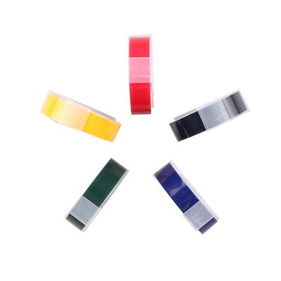 普贴PUTY国产兼容9MM凹凸标签带 适用于DYMO达美1880 1610 1540 12965手动3D压纹标签机