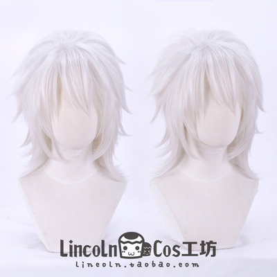 LINCOLN 尼尔:伪装者 尼尔Nier 角色反翘 白色cosplay假发 现货