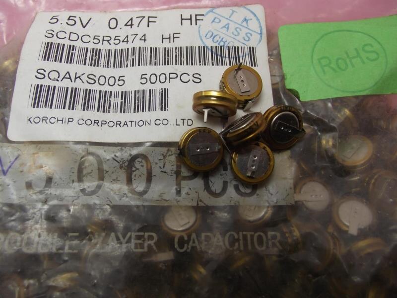 SCDC5R5474 HF 5.5V 0.47F韩国KORCHIP法拉电容5.5V0.47F H型