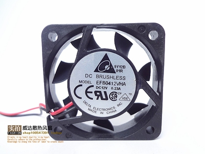 原装 台达 EFB0412VHA  12V 0.23A 4010 双滚珠 南北桥散热风扇