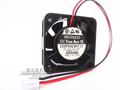 三洋 4015 24V 0.08A 4cm 4厘米 机床工控机散热风扇109P0424H713